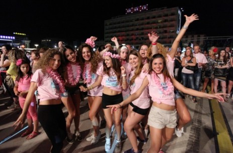 Pink Night (La Notte Rosa) Rimini. Italy